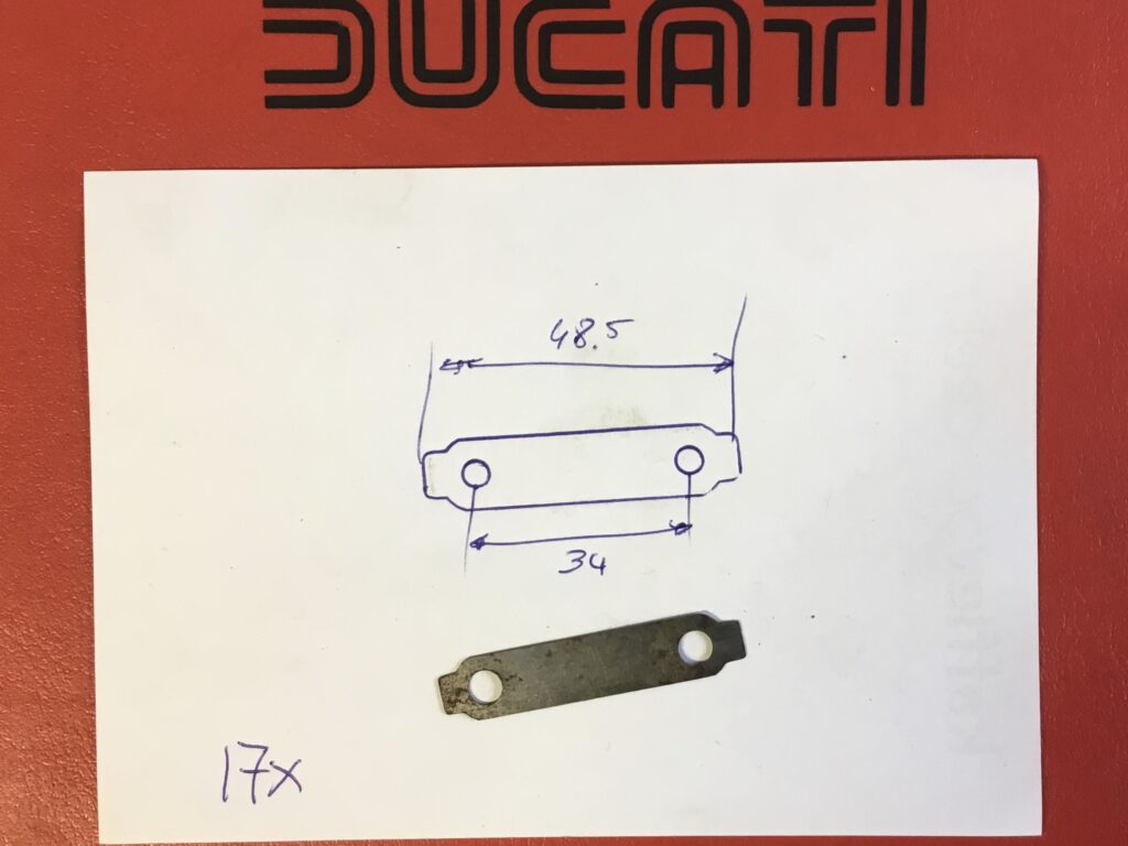 bolt retaining plate - Classic Italian Bikes