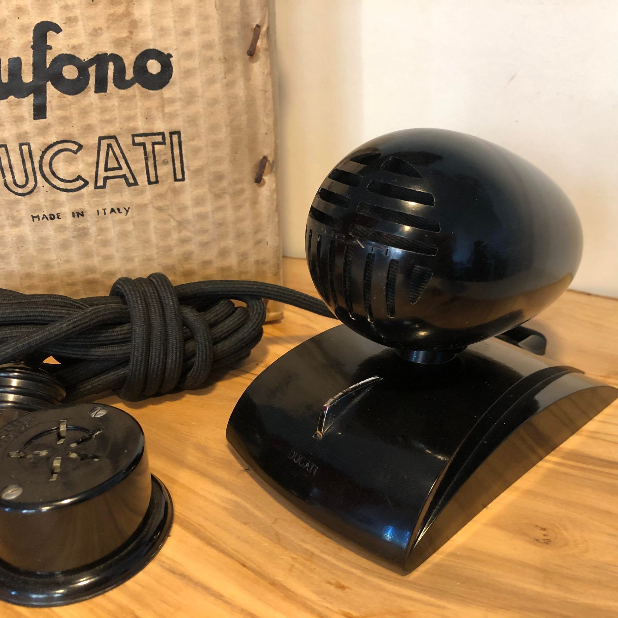 Ducati Dufono Microphone rare collector Item - Classic Italian Bikes