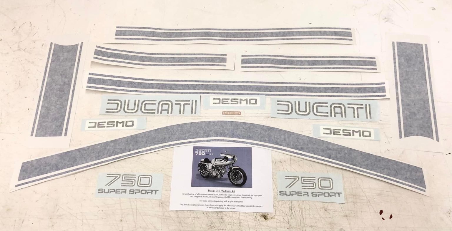 Ducati bevel twins 750 SS kit bike decals - Classic Italian Bikes